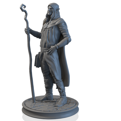 🧝 Elf Mage Miniature・ STL File for ・Cults