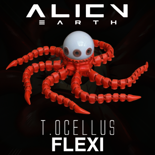 👽 Alien Earth T.Ocellus Flexi Eyeball Creature・ 3D File for 3D printing ...