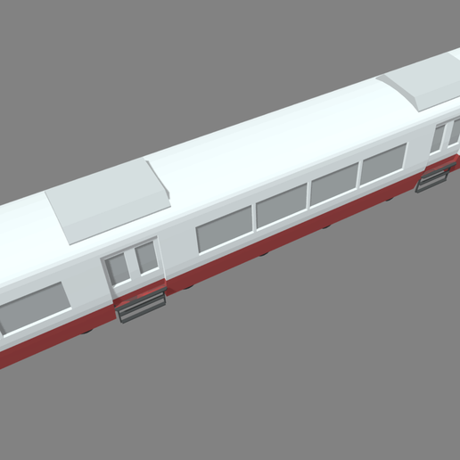 🚆 Low Poly Train // Design 01・ STL File for 3D printing・Cults