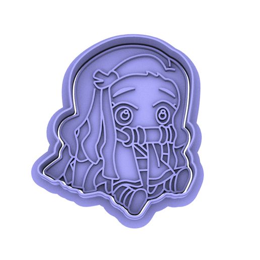 🍪 Nezuko Kamado cookie cutter・ STL File for 3D printing・Cults