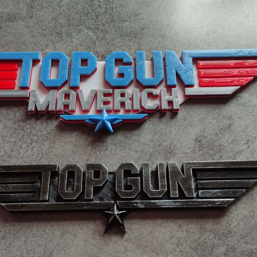 STL file Top Gun &Top Gun Maverick Logo 🔝 ・3D print object to download ...