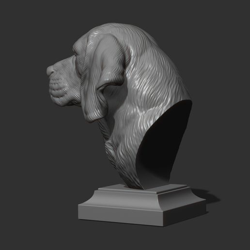 🐕 Beagle dog bust・ STL File for 3D printing and CNC machining - Laser ...