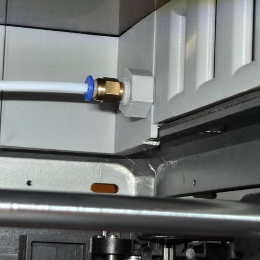 🔧 PTFE Pass through for lid riser・Free STL File for 3D printing・Cults
