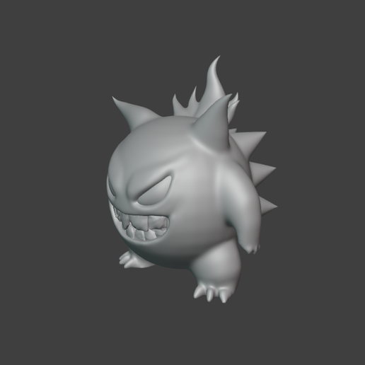 🗝️ Toothy Gengar and Keychain・Free STL File for 3D printing・Cults