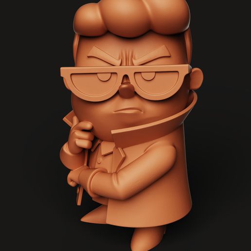 👦 Dexter Boy Genius Statue | Cartoon Laboratory Miniature | Multi-Color ...