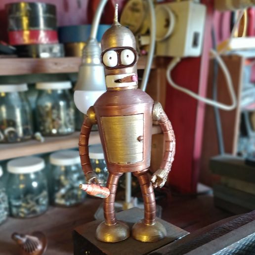Bender Futurama 🪥🌈🤖・3D Print with the trimarker nebula 3D printer・Cults