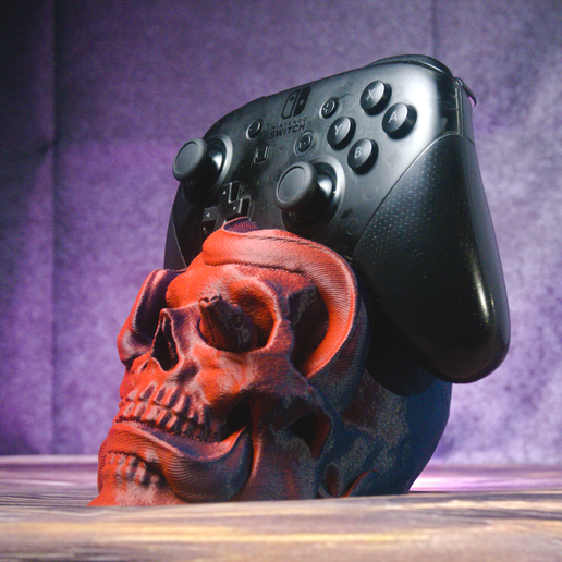 💀 Skull and Snake Controller Stand - Switch Pro Controller・Free STL ...