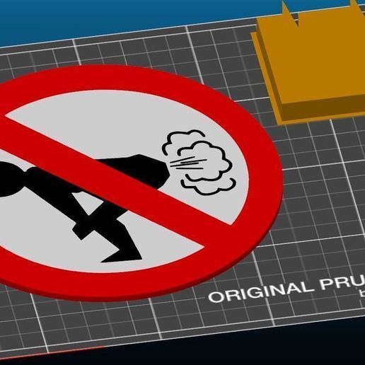 Free STL file No Fart Sign - MMU ready 🏠 ・3D printing template to ...