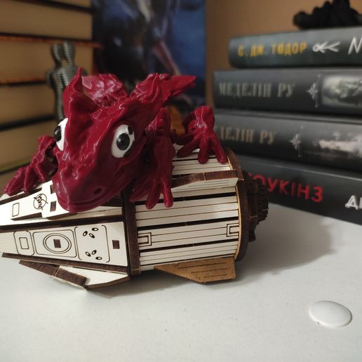3D printed Glorious Baby Dragon - Articulated - Print in Place - No ...