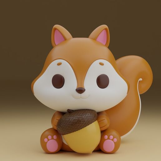 🎲 Squirrel・ STL File for 3D printing・Cults