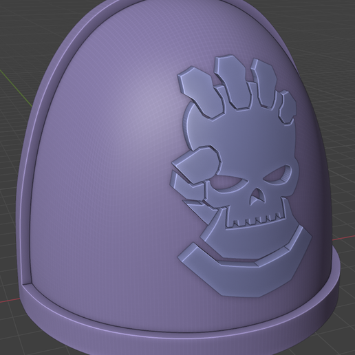🛰 Retributors Space Marine Shoulder Pad・Free STL File for 3D printing・Cults