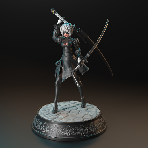 Archivo STL 2b nier automata 🦸 ・Plan imprimible en 3D para descargar・Cults