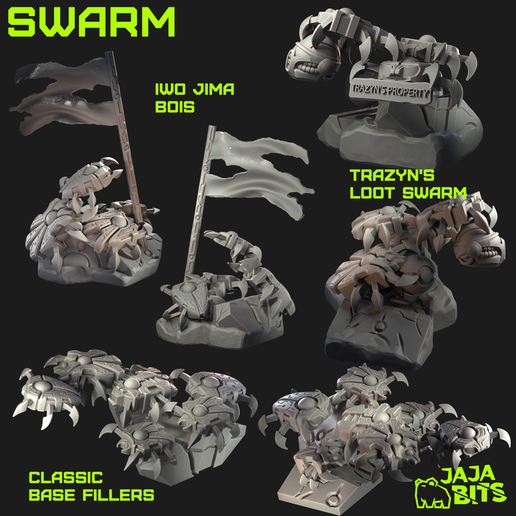🕷️ Rare Scarabs and Swarms・ 3D File for 3D printing・Cults