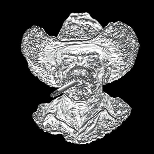 🤠 Weathered Cowboy Bust - Detailed Western Character Sculpture・ STL ...