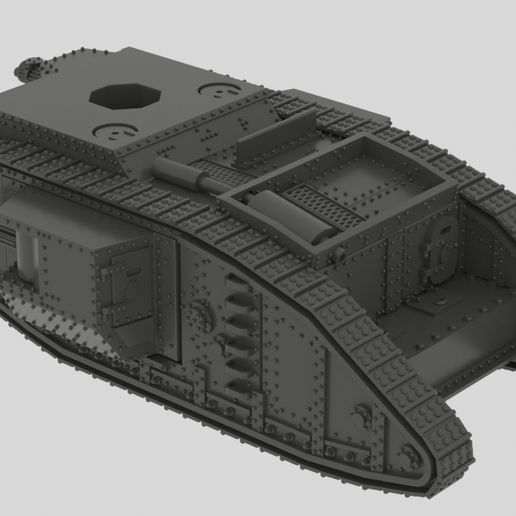 🪖 Rhombus Battle Tank upgrade・ 3D File for ・Cults