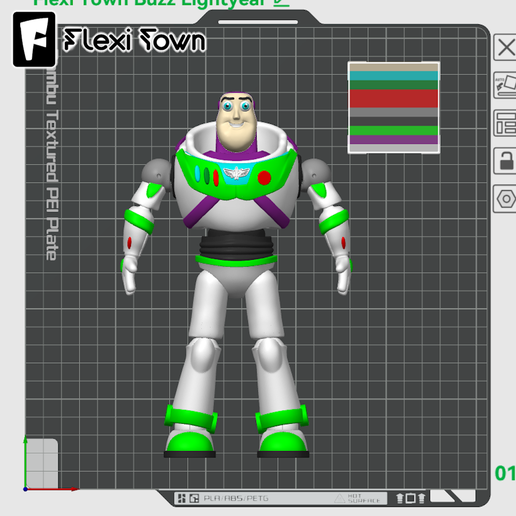 👌 Flexi Buzz Lightyear, figura fidget articulada, 3mf incluidos・Archivo ...
