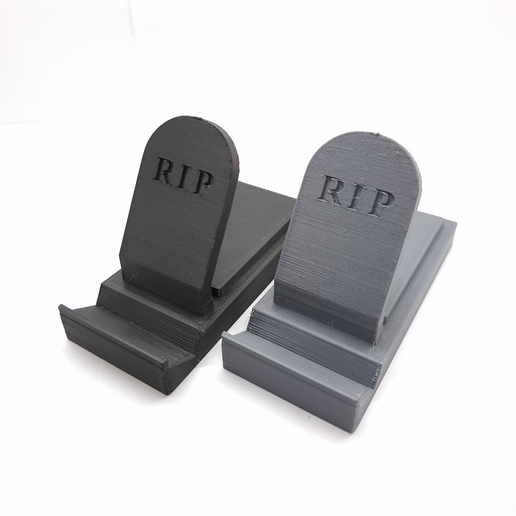 📞 GRAVE PHONE STAND HOLDER- HALLOWEEN・Free STL File for 3D printing・Cults
