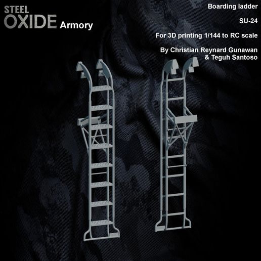 🪜 Boarding ladder for SU-24・ STL File for 3D printing・Cults