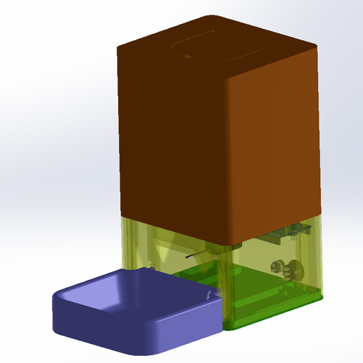 🐱 Automatic Pet Feeder・ STL File for 3D printing・Cults