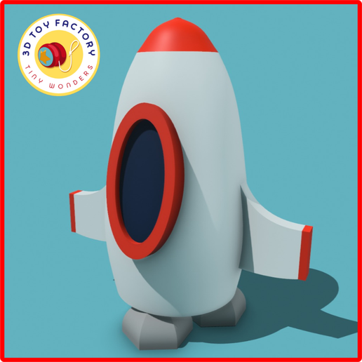 🚀 Toy Rocket / low poly rocket・ STL File for 3D printing・Cults