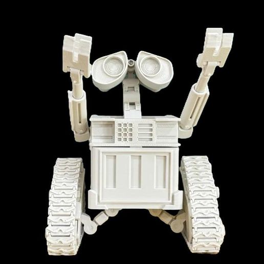 🤖 Robot Articulado Estilo WALL·E Cute Tracked Robot・Archivo 3MF para ...