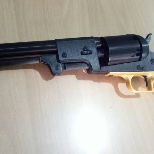 🧢 Colt Dragoon Revolver Cap Gun BB 6mm Fully Functional Scale 1:1・ STL ...