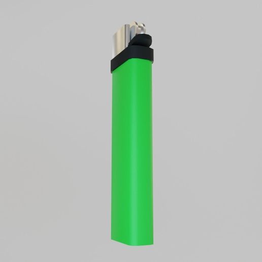 🍽️ Low-poly Lighter・ STL File for 3D printing・Cults