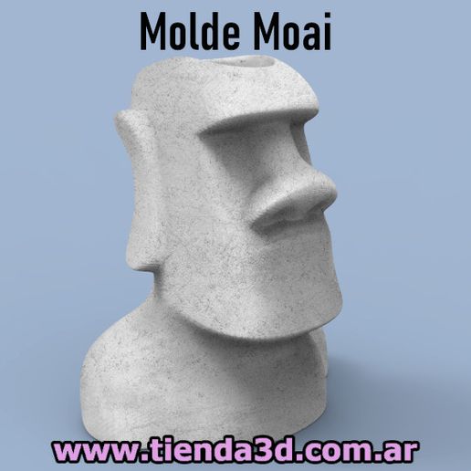 🗿 Moai Flowerpot Mold・ STL File for 3D printing・Cults