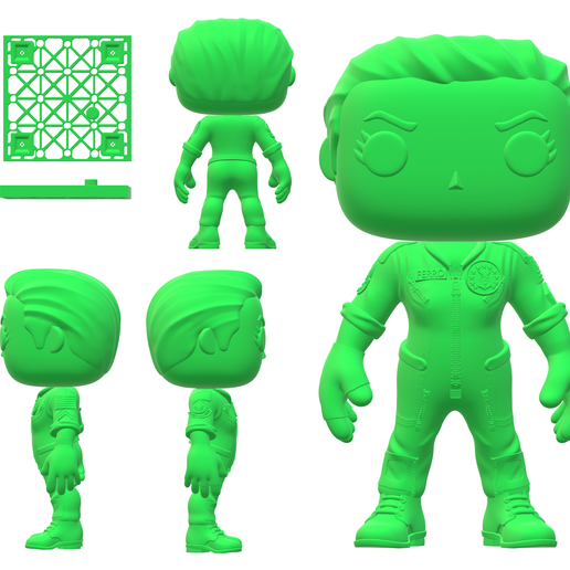 🗿 Funko Aliens Ferro Colonial Marine USCM Custom・ STL Datei für ・Cults