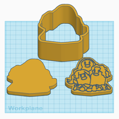 3D file Pokemon: Gigantamax Meowth 3 Piece Bath Bomb Mold・3D printing template to download・Cults