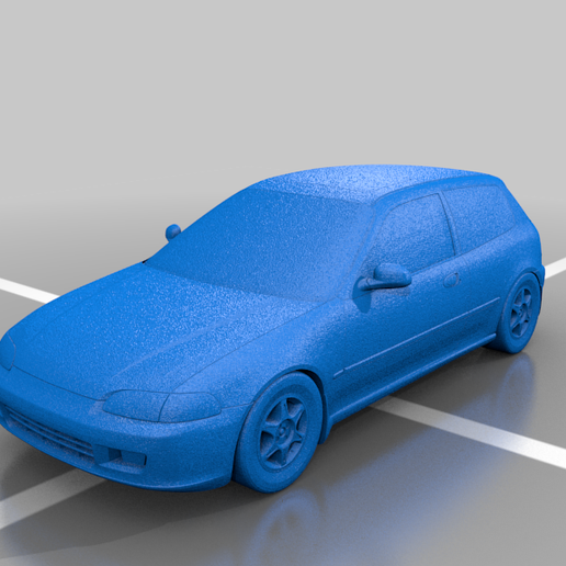 🚗 Honda Civic EG6・Free STL File for ・Cults