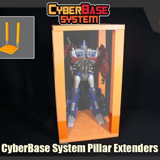 🤖 [CyberBase System] Pillar Extenders・Free 3D File for ・Cults