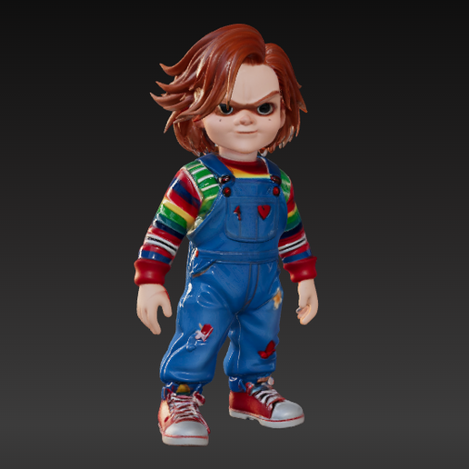 ️ Chucky 3D Model - Full-Body Static Figurine | Child's Play Horror ...