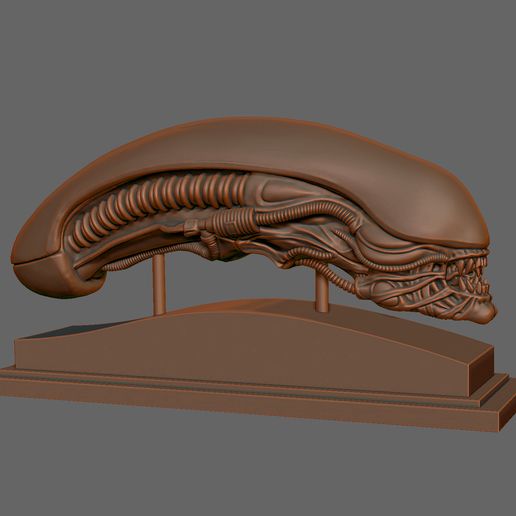 👽 Alien Head・ STL File for 3D printing・Cults