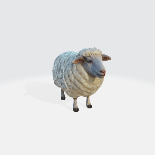 🐑 Realistic 3D Sheep Model - Low Poly Farm Animal・ 3D File for 3D ...