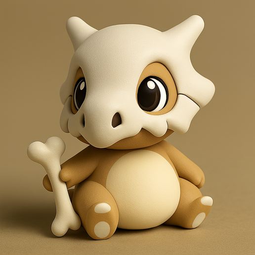 🐉 Cubone pokemon・ STL File for 3D printing・Cults