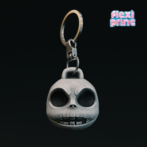 STL file Jack Keychain Head | Flexi Print 🗝️ ・Model to download and 3D ...