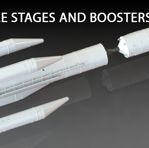 🚀 ESA Ariane 6 (1:100) Rocket model・ STL File for 3D printing・Cults