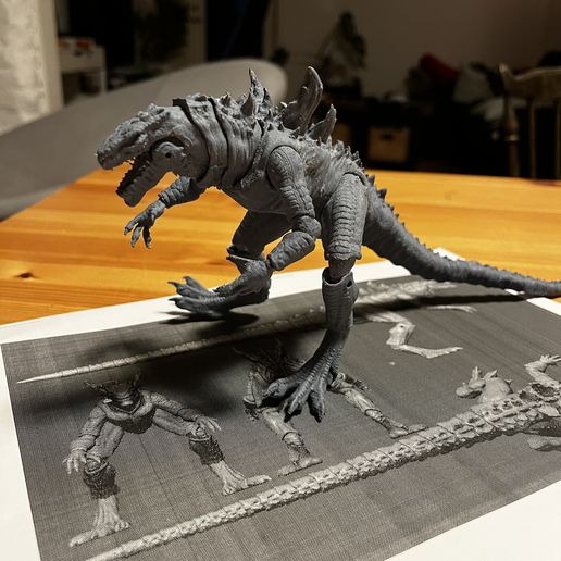 🦖 Godzilla 98・Impresión 3D con la impresora 3D Creality Ender-3 v3 se・Cults