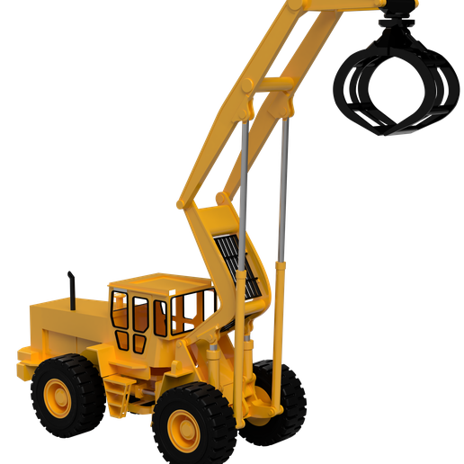 🌆 1641H high rise grapple loader HO scale 1:87・ STL File for 3D ...