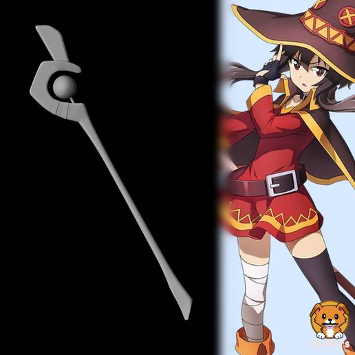 🎭 Megumin - Staff - Konosuba Cosplay Prop・Free 3D File for 3D printing ...