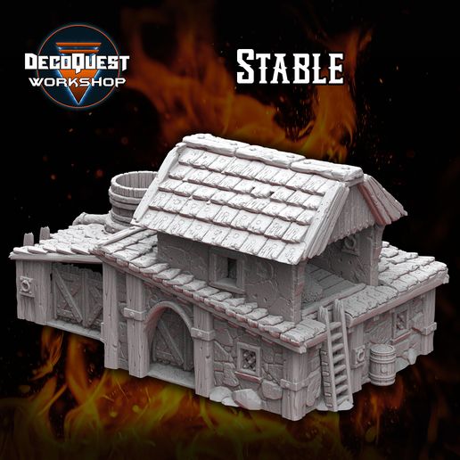 Archivo 3D Establo medieval 🎲 ・Objeto para impresora 3D para descargar ...