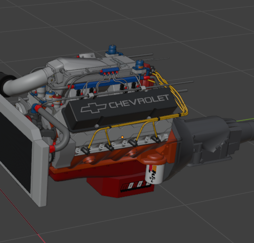 🎲 Nitrous engine for scale models・ STL File for 3D printing・Cults