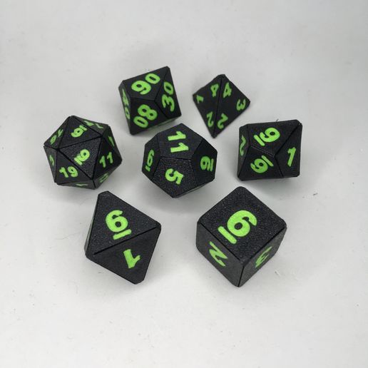 STL file RPG Dice set for FDM Printers 🎲 ・Model to download and 3D ...