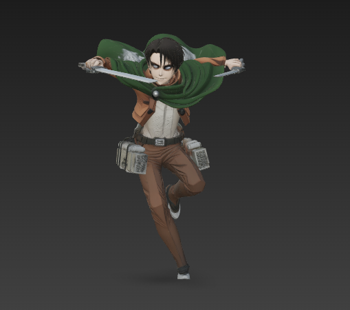 👾 Levi Ackerman - Attack on Titan | 3D Printable Model・ STL File for 3D ...