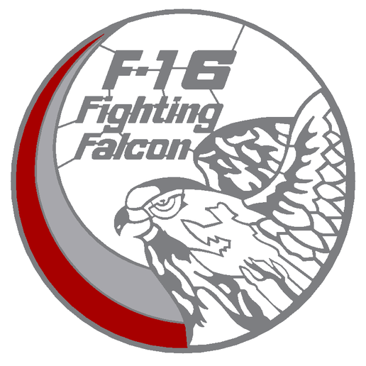 STL file F-16 Fighting Falcon POLISH Patch WireFrame 💅 ・Template to ...