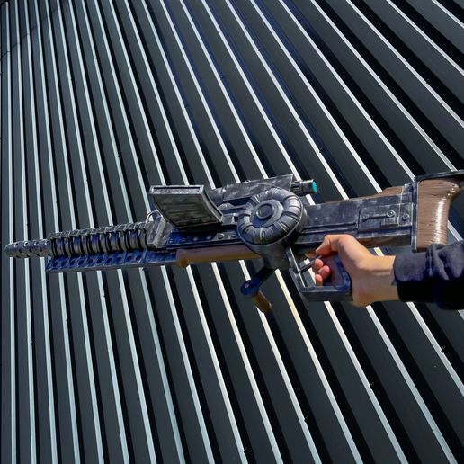 🆕 Prototype Gauss Rifle Prop Replica Fallout 3 New Vegas Gun Weapon ...