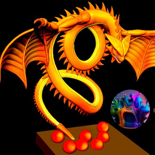 STL file SUPER SHEN LON - CHONMAGE 🐉 ・3D printable model to download・Cults