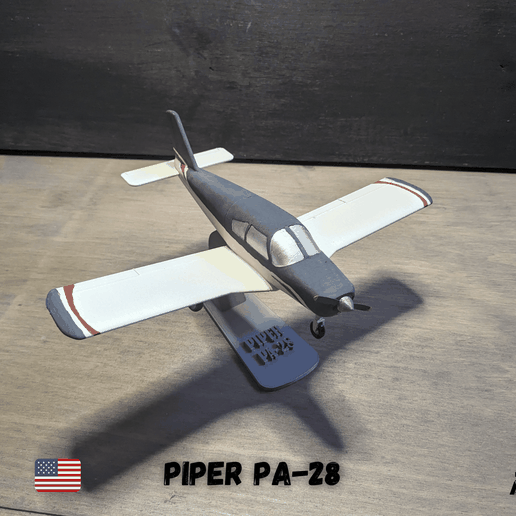 🛩️ Piper PA-28 Cherokee・ STL File for 3D printing・Cults