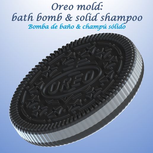 🍪 COOKIE MOLD: BATH BOMB, SOLID SHAMPOO・ STL File for ・Cults